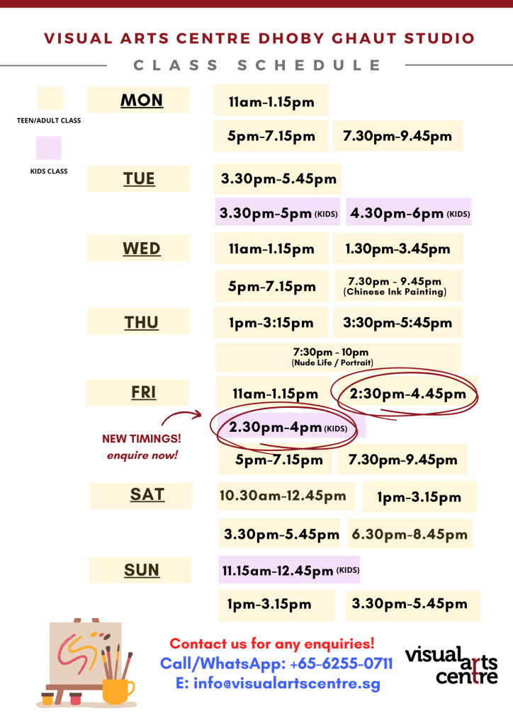 Art Immersion 24 sessions - Drawing, Acrylic, Watercolour Painting