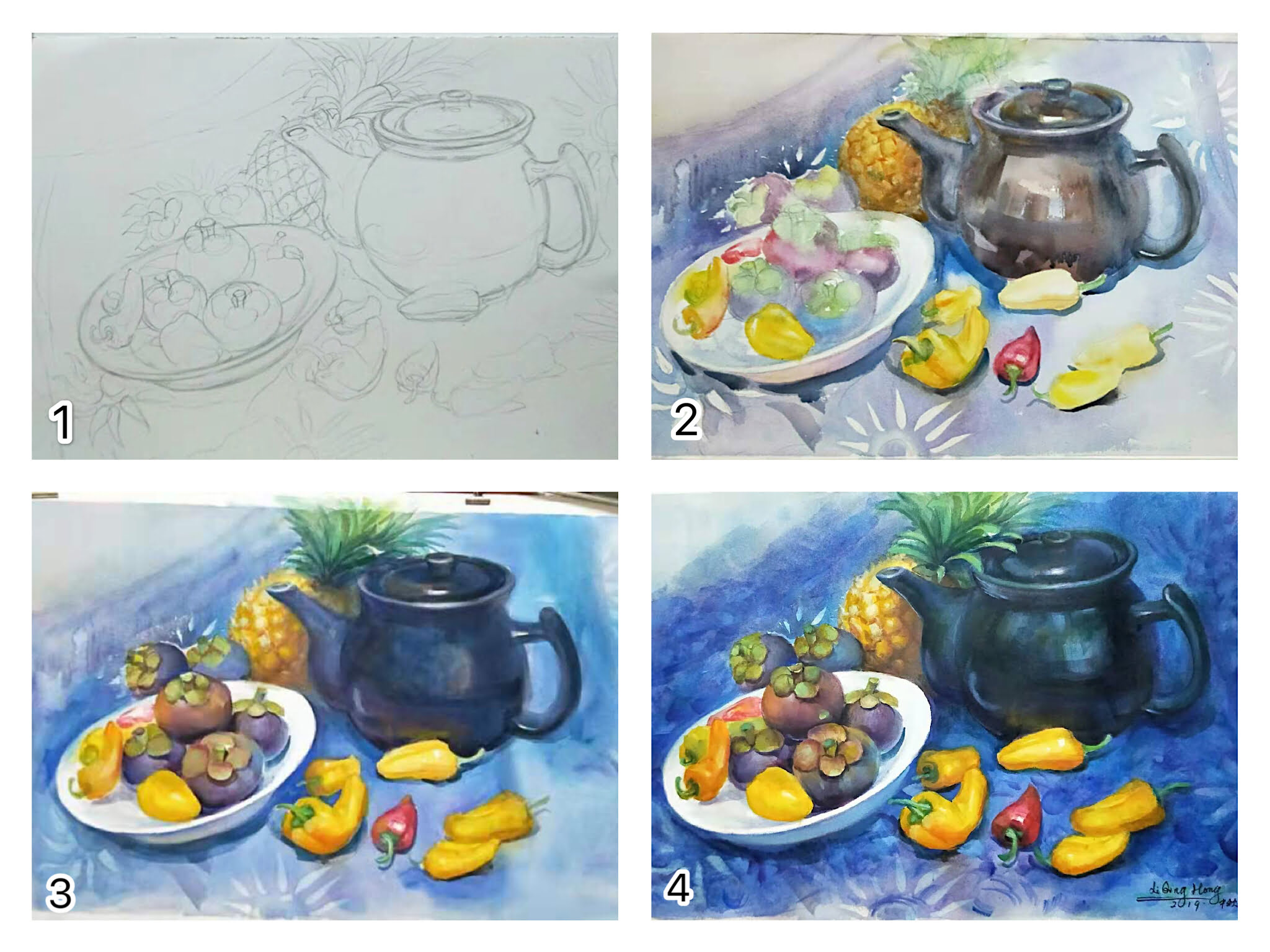 Watercolour Painting at Visual Arts Centre Singapore