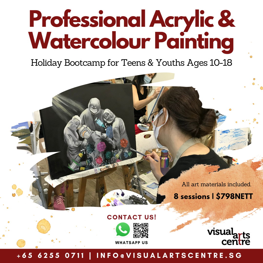 Holiday Art Immersion Class for Youths aged 10 and above this holiday!