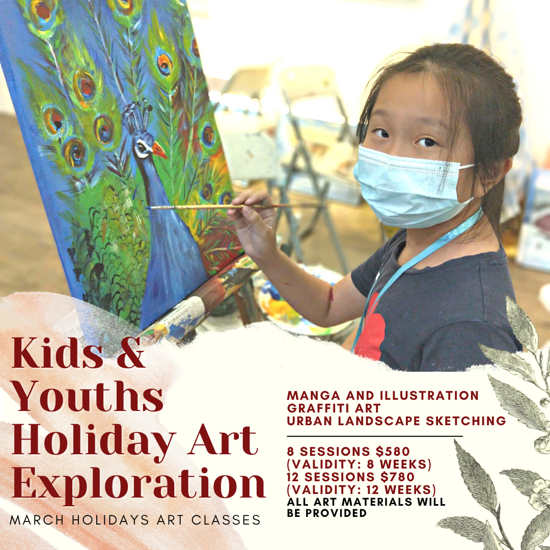 Holiday Art Immersion Class for Youths aged 10 and above this holiday!