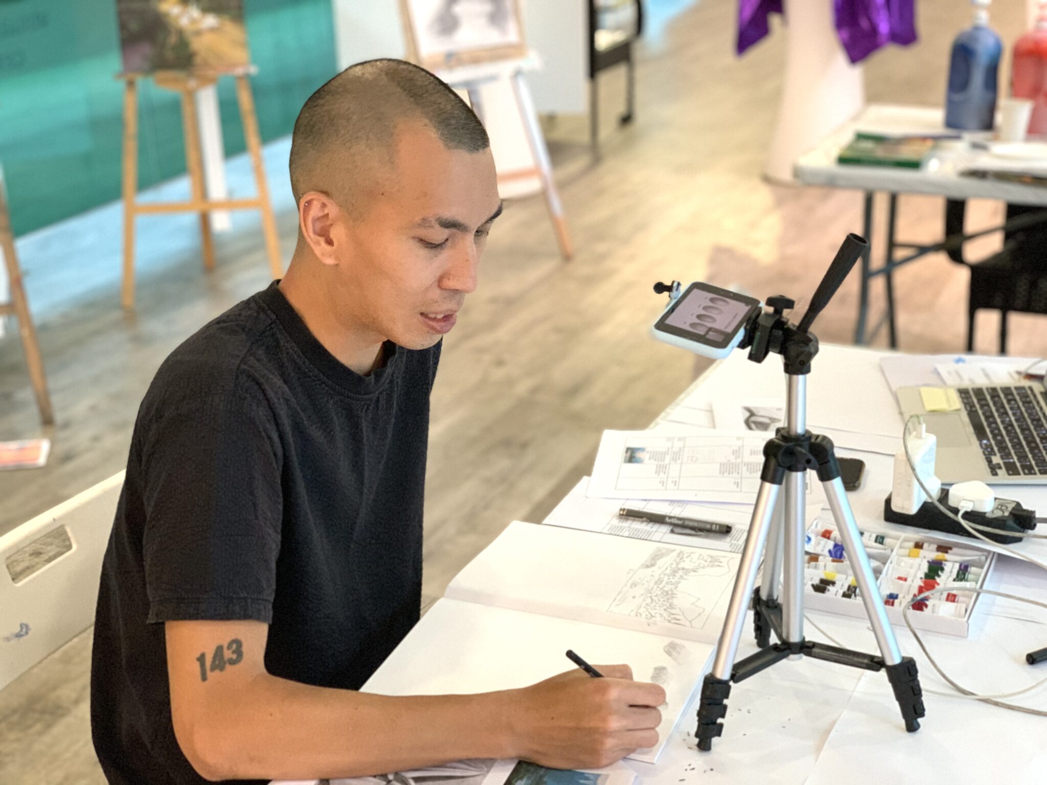 Virtual Zoom Art Jamming for fun amongst friends, family and colleagues!