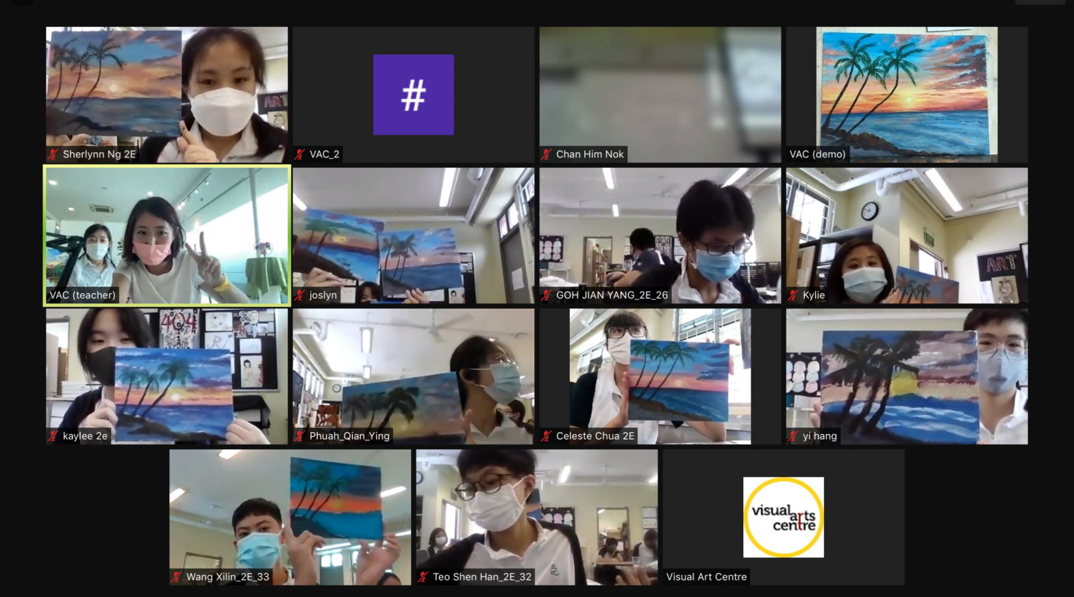 Virtual Zoom Art Jamming for fun amongst friends, family and colleagues!