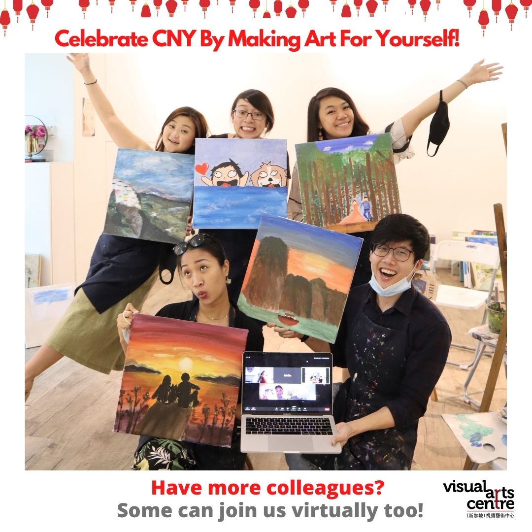 CNY 2022 Workshop - Chinese Ink Fan Painting Workshop by VAC