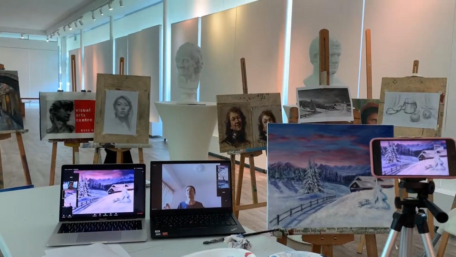 2 Sessions Acrylic Painting Art Course | Art Class | Art Lesson (Zoom ...