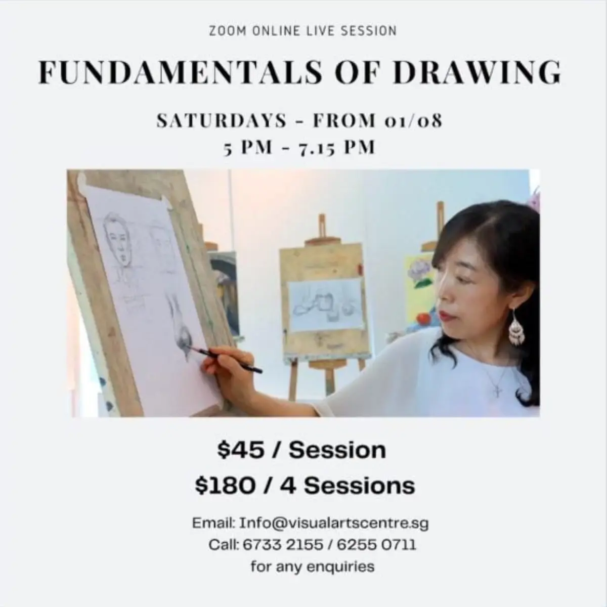 Zoom Drawing Art Course | Art Class | Art Lesson For Teenagers and ...