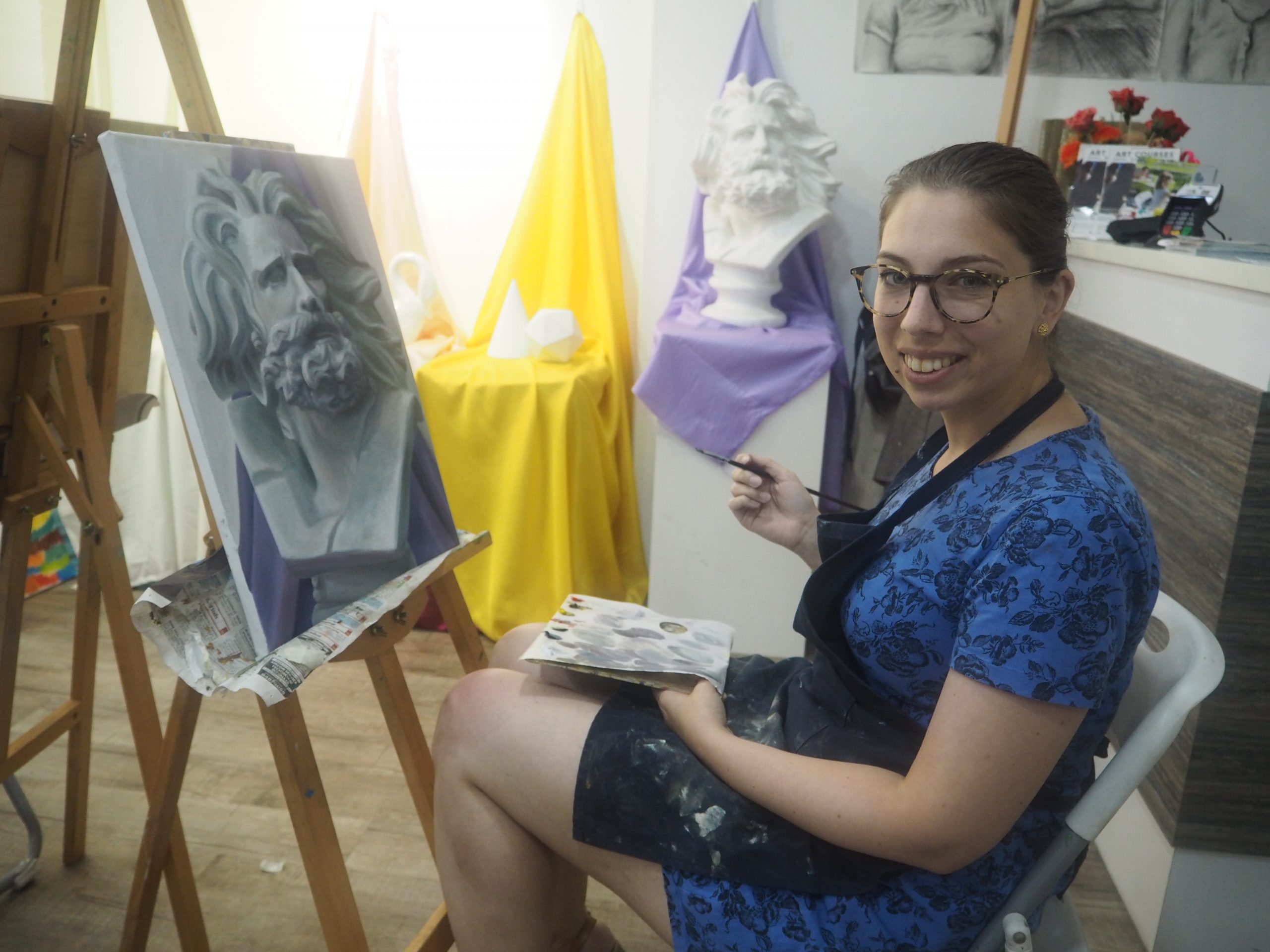 Advanced Portrait Oil Painting Course Singapore - Visual Arts Centre