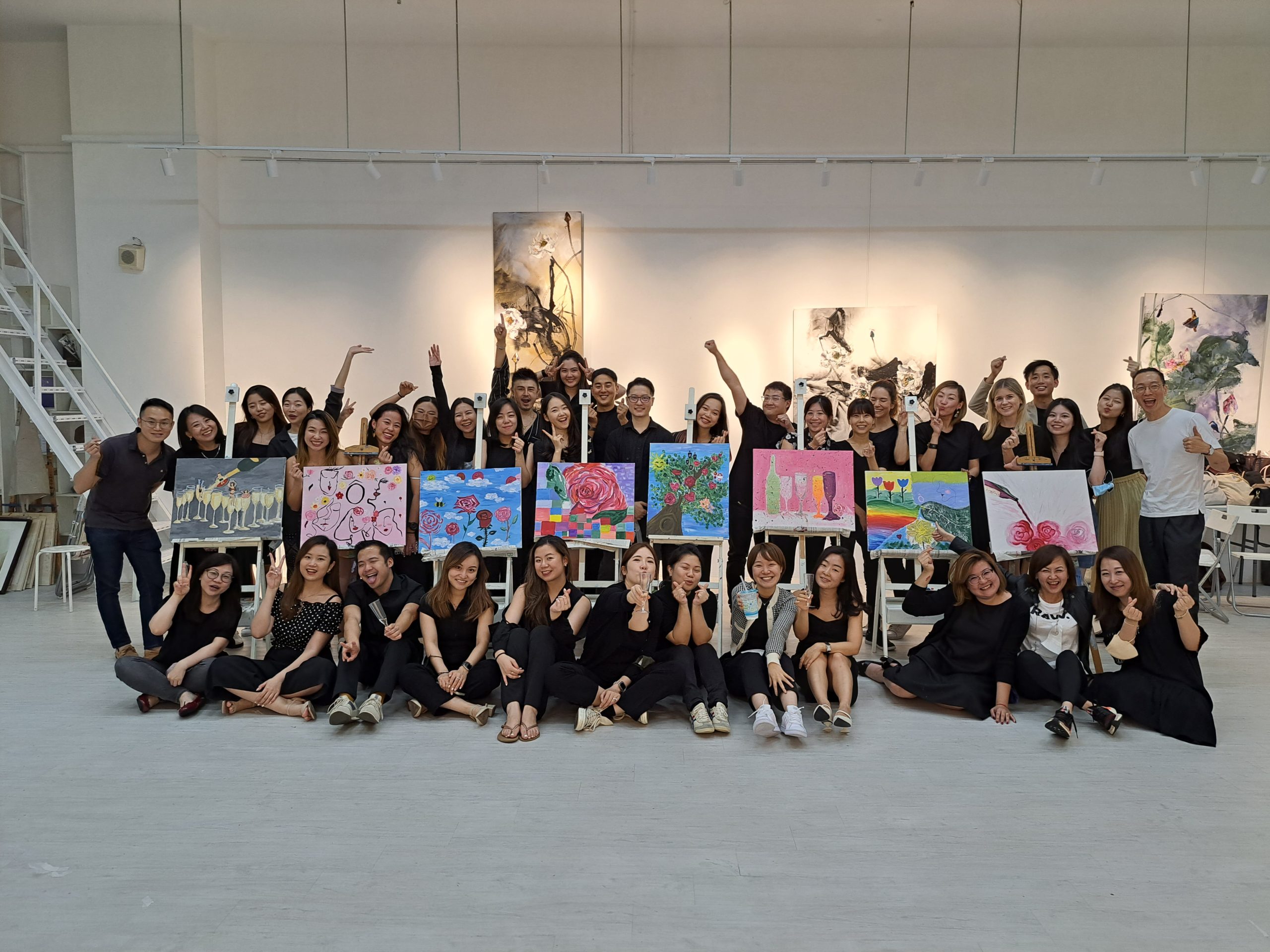 Team Building Art Workshops - Visual Arts Centre Art Jamming