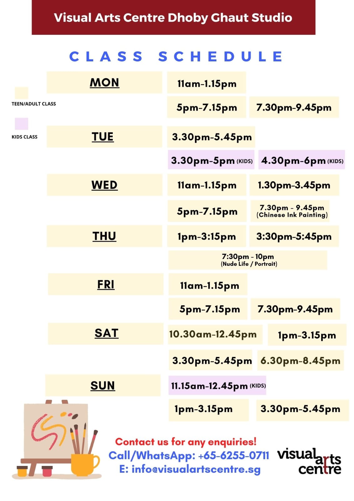 Drawing and Sketching $42 ONLY at Visual Arts Centre Singapore