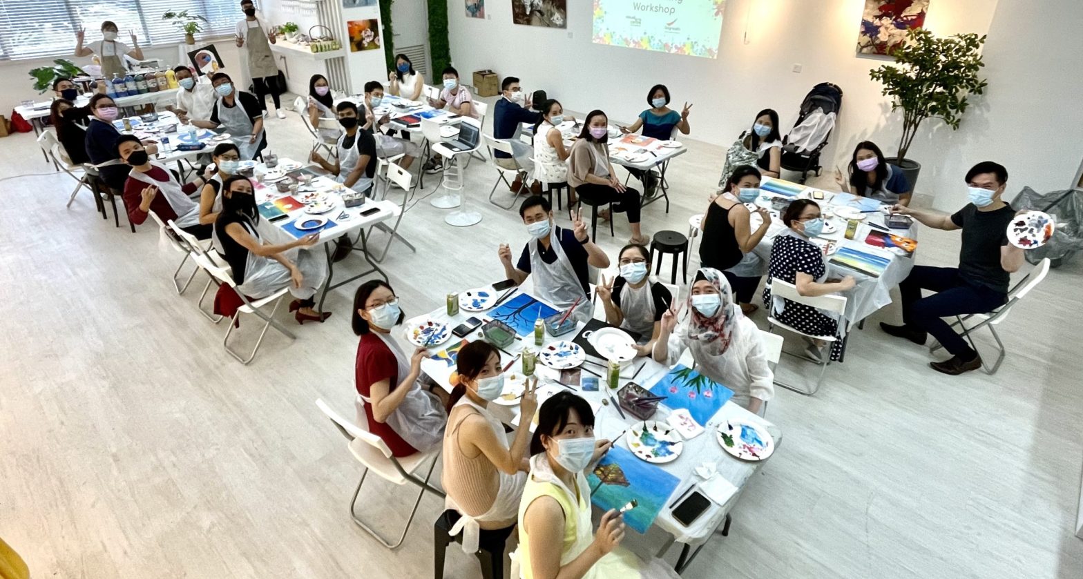 Art Jamming in Singapore - Various of Mediums