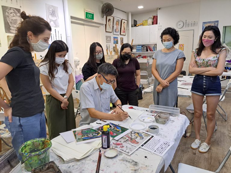 Professional Chinese Ink Painting Classes - Best Art Course in Singapore