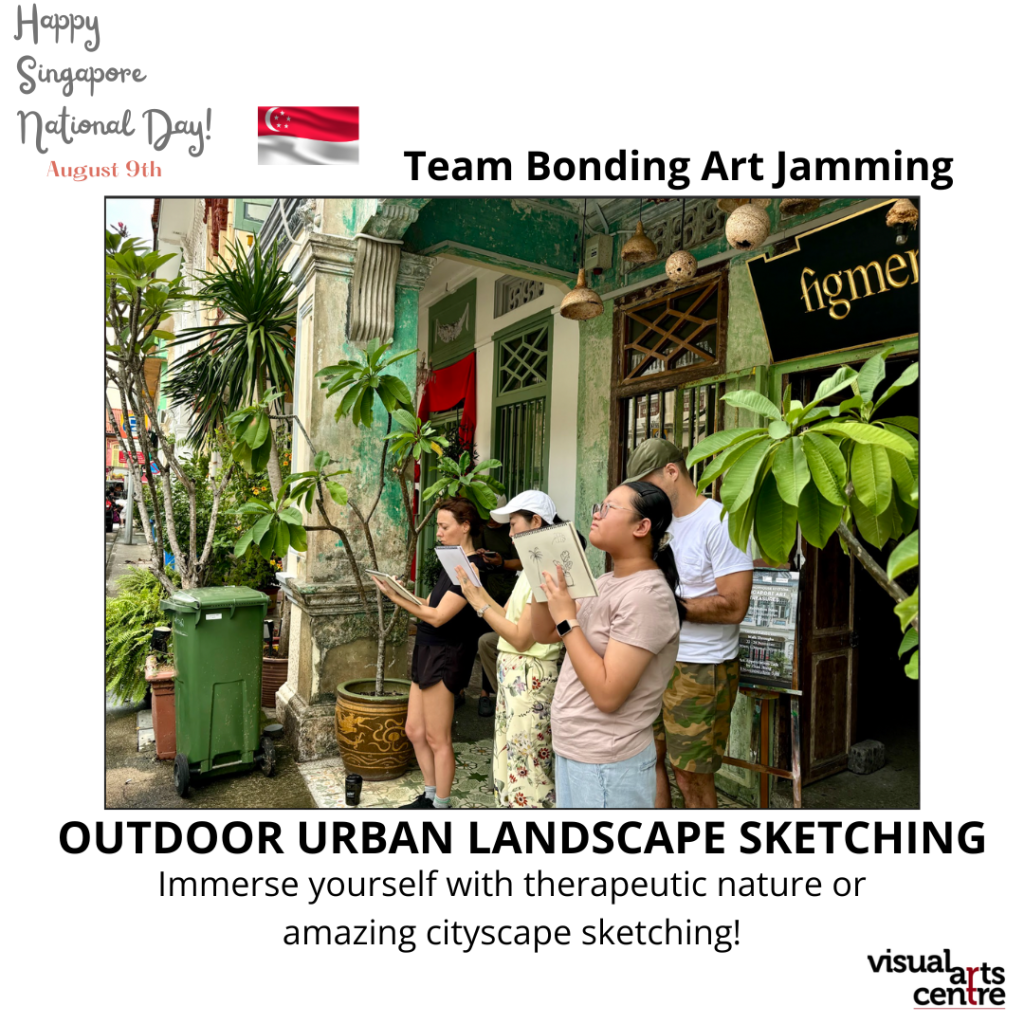 Singapore National Day team bonding art jamming & workshop