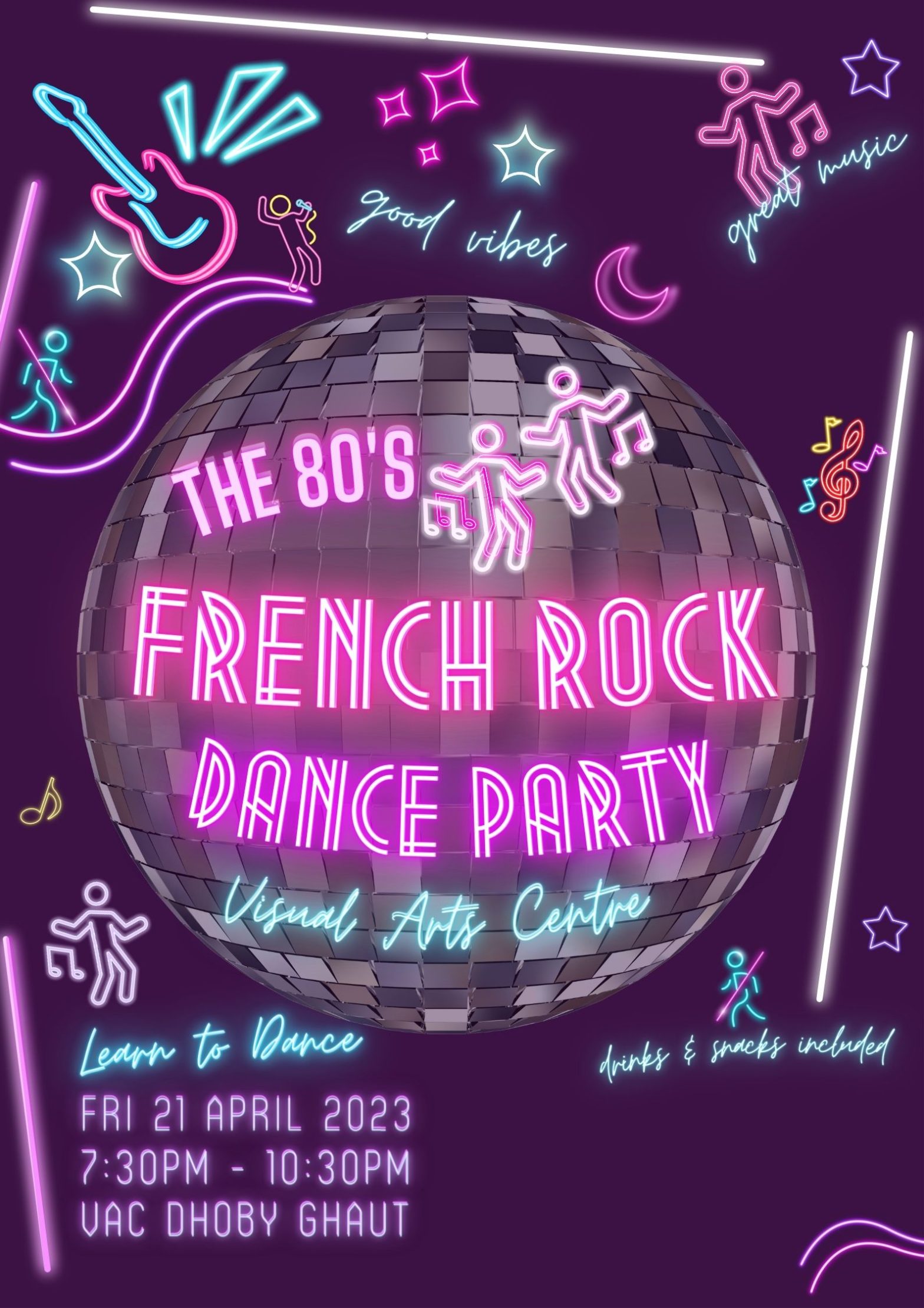 The 80s - French Rock Dance Party at Visual Arts Centre