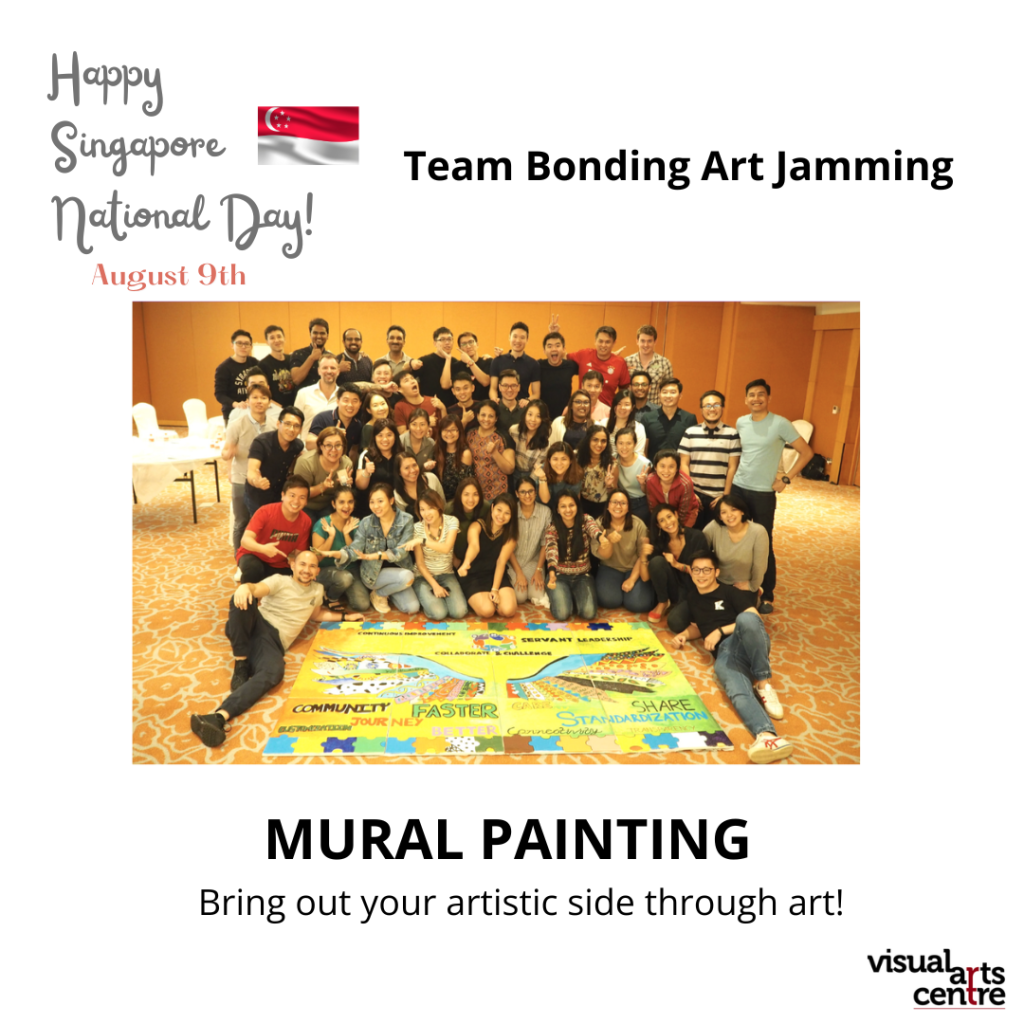 Singapore National Day team bonding art jamming & workshop
