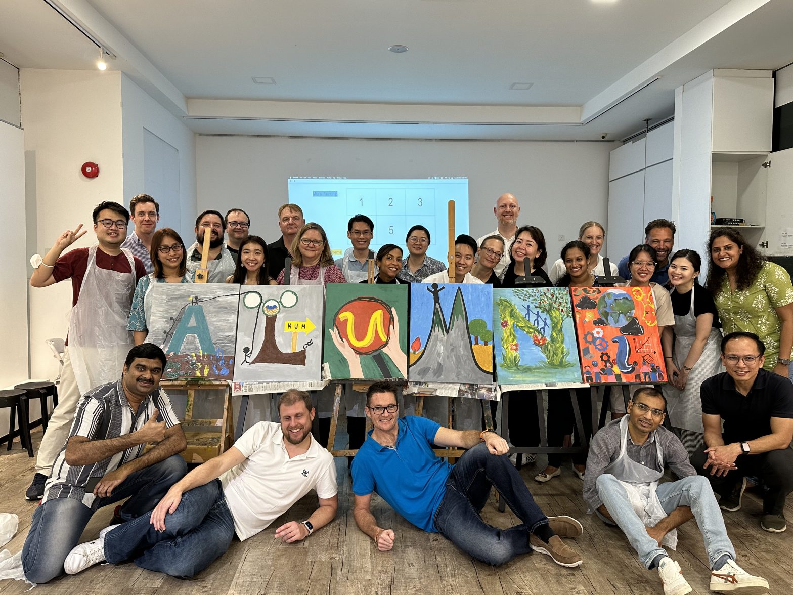 Team Building Art Workshops - Visual Arts Centre Art Jamming